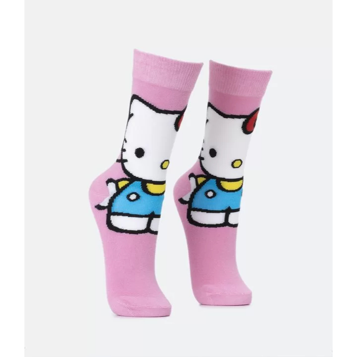Meia Cano Alto Hello Kitty Rosa | Shopee Brasil