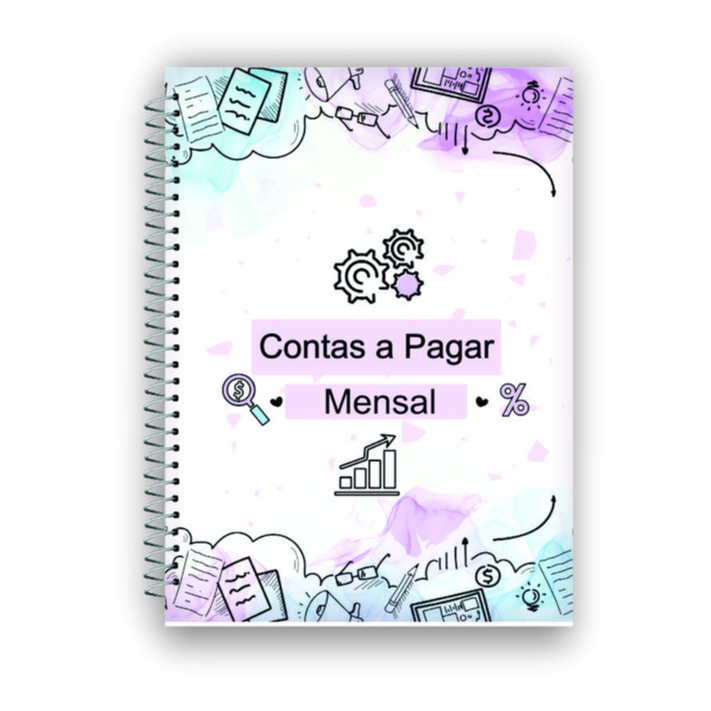 Caderno de contas a pagar capa dura | Shopee Brasil