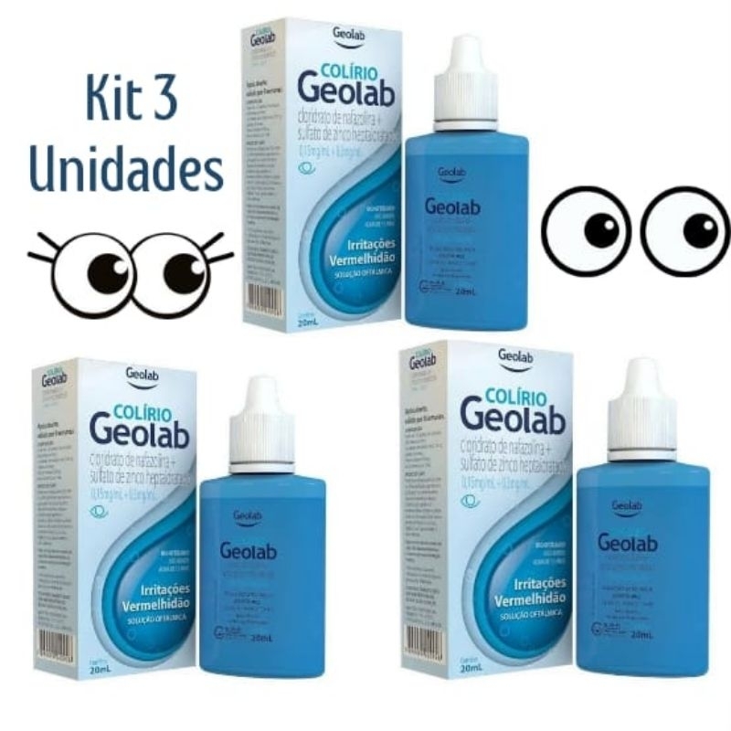 Colírios Geolab ou Teuto, Neo Brasil, Timolol Gene EMS 0,15mg/mL + 0 ...