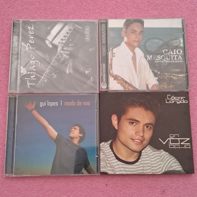 Kit 4 CD's Thiago Perez Caio Mesquita Gui Lopes César | Shopee Brasil