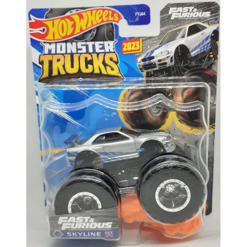 Hot Wheels Monster Trucks Fast & Furious GT-R Brian | Shopee Brasil