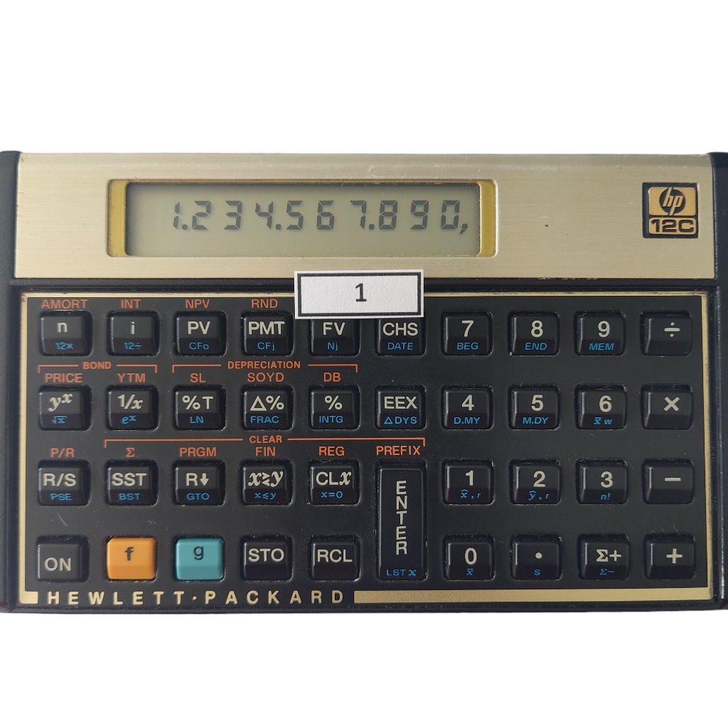 Calculadora Financeira Hp 12c Gold Português Modelo 01 | Shopee Brasil