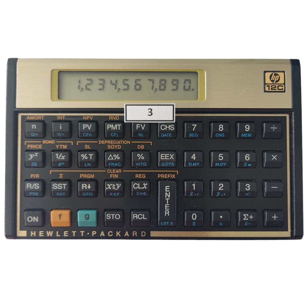 Calculadora Financeira Hp 12c Gold Português Modelo 03 | Shopee Brasil