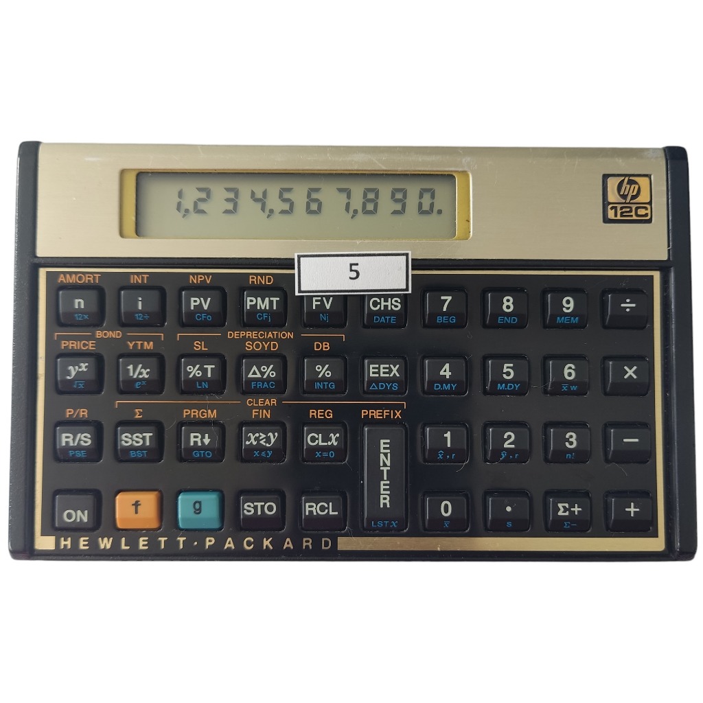 Calculadora Financeira Hp 12c Gold Português Modelo 05 | Shopee Brasil