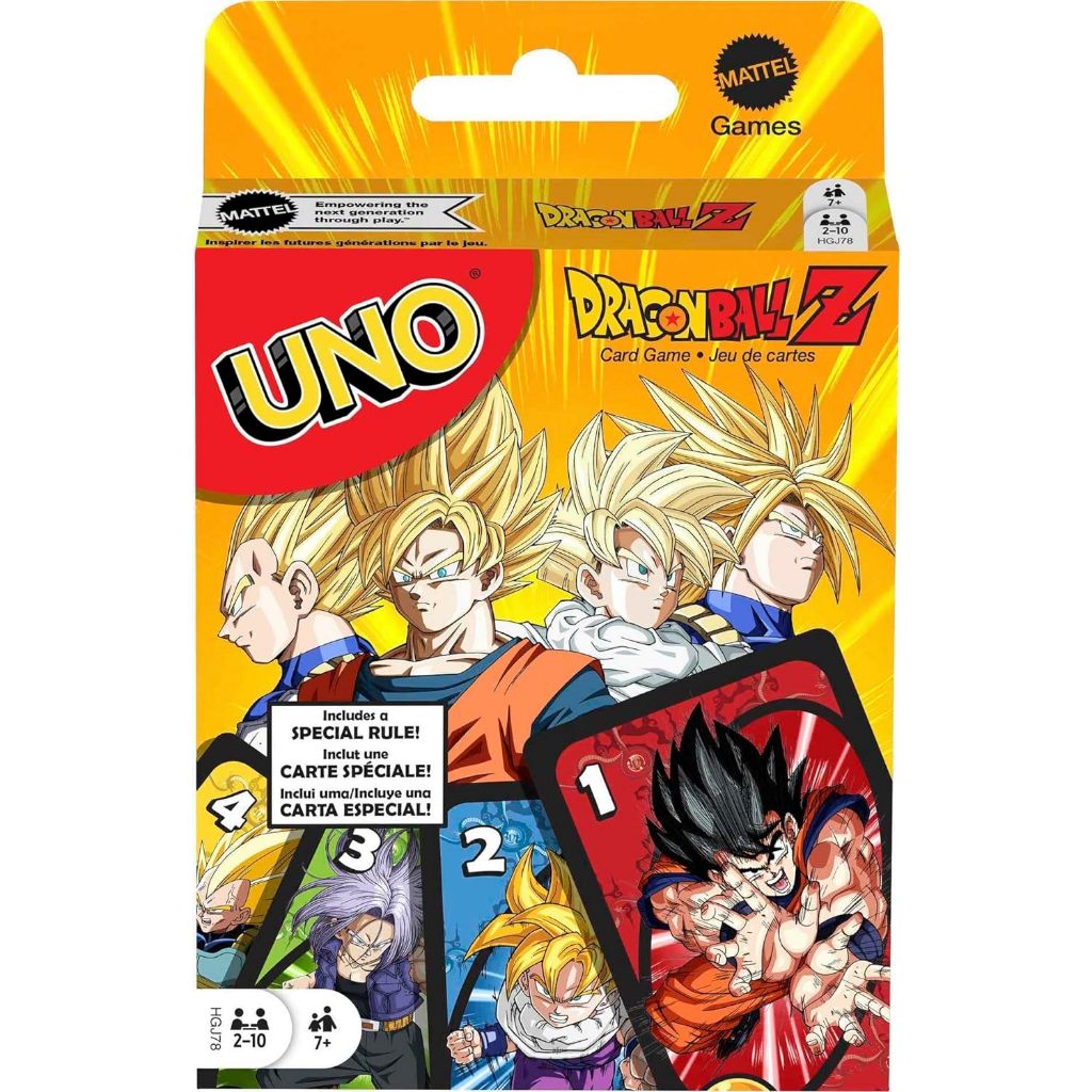 UNO DRAGON BALL Z - Mattel - Jogo de Cartas/Cardgame/Partygame/Jogo de ...