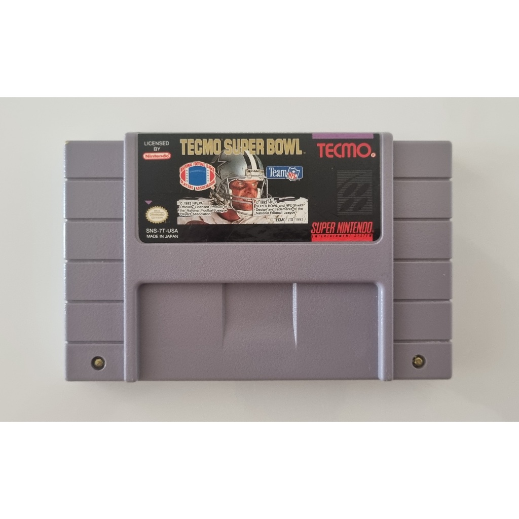 Tecmo Super Bowl Original - Super Nintendo (SNES / Americano) | Shopee ...