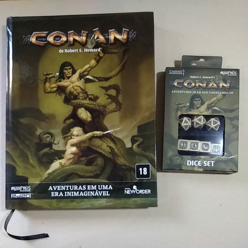 Conan 2D20 - Kit do financiamento coletivo + Kit Dados Conan | Shopee ...