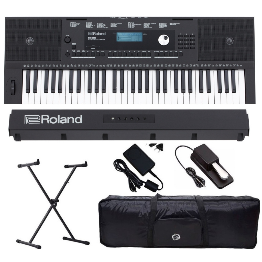 Teclado Roland Ex30 Arranjador Kit Com Capa E Suporte+fonte | Shopee Brasil