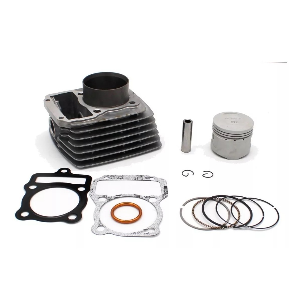 Kit Cilindro Motor Pistão E Aneis Dafra Speed 150 / Kansas | Shopee Brasil