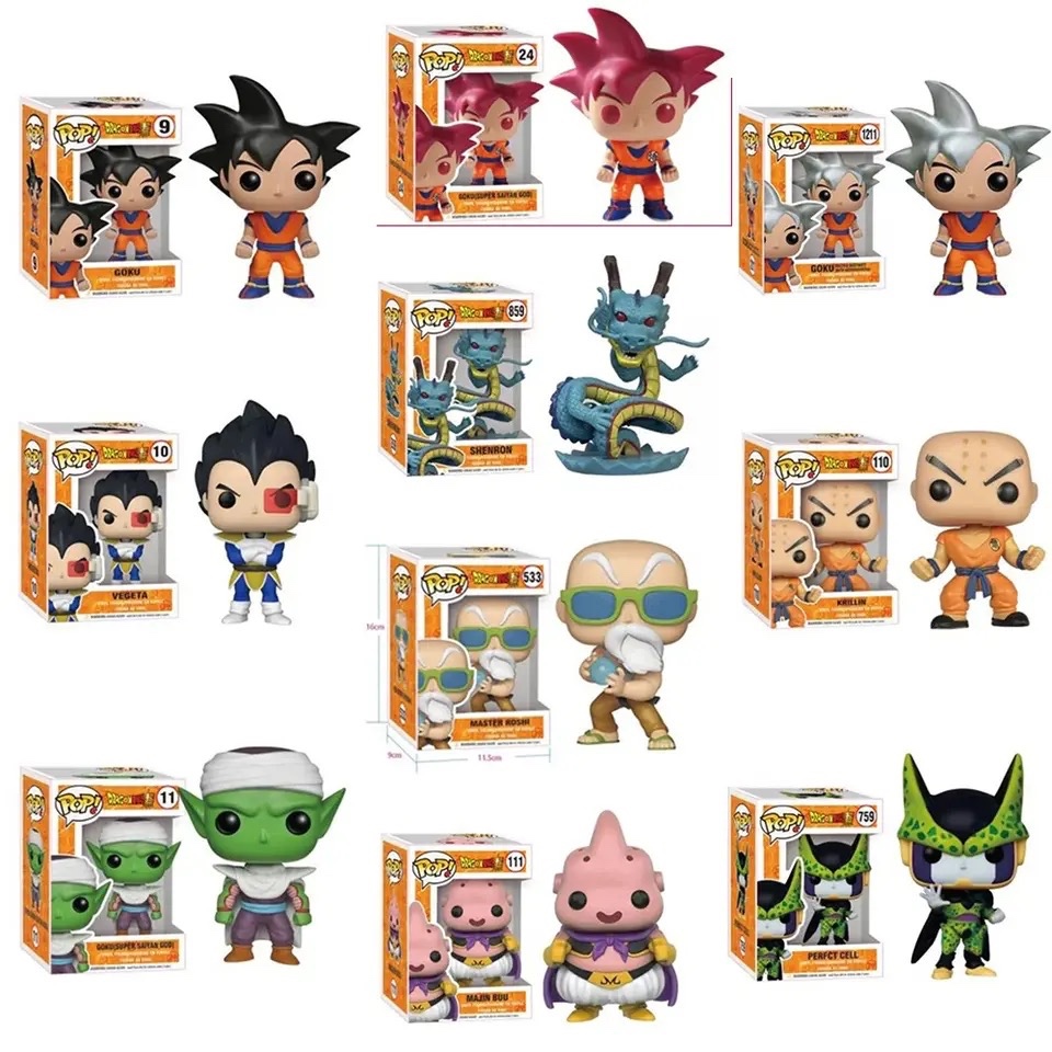 Dragon Ball Z Action Figure, Super Saiyan God, GOKU, Boi, Vegeta Cell ...