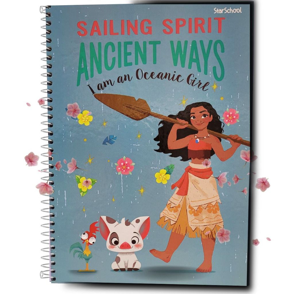Caderno Universitário Disney Moana 10 Matérias 160 Folhas Capa dura ...