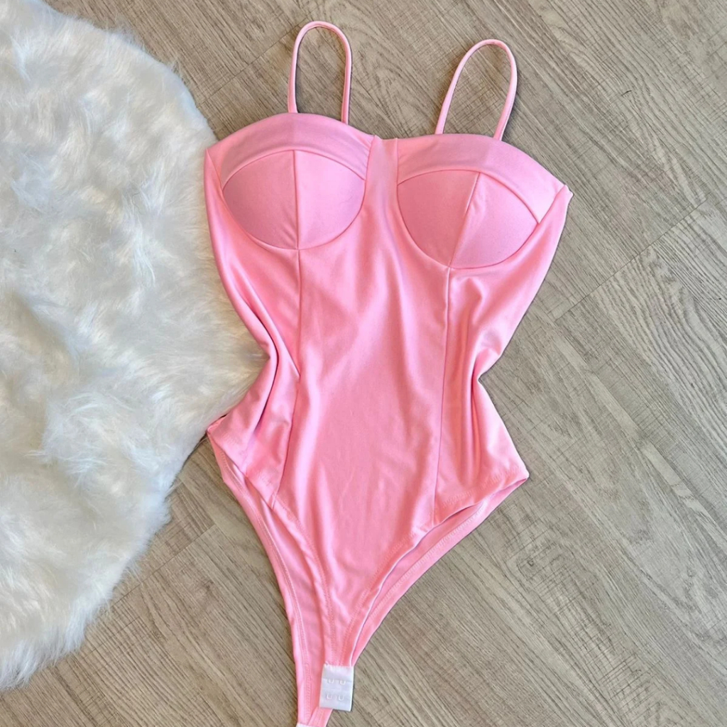 Body feminino Meia taça retro com bojo basico varias cores | Shopee Brasil