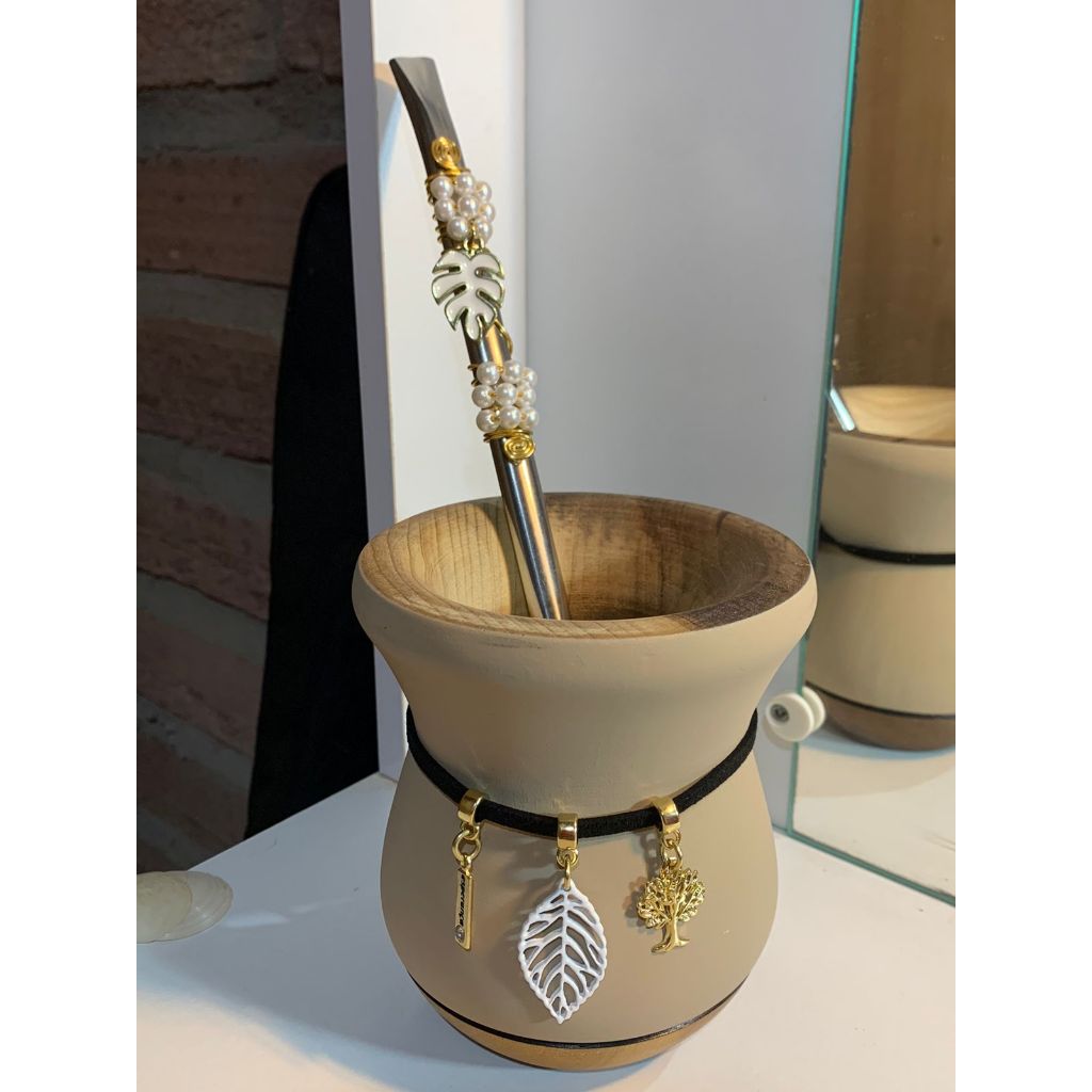 Kit de Cuia de Madeira - Imbuia Nobre | Shopee Brasil