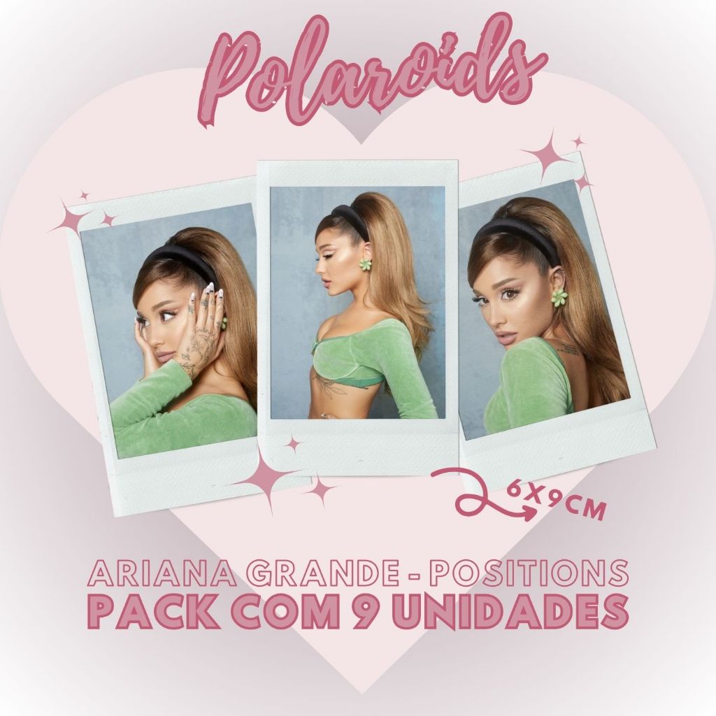 Polaroids Ariana Grande Positions FANMADE - 6x9cm (9 unidades) | Shopee ...