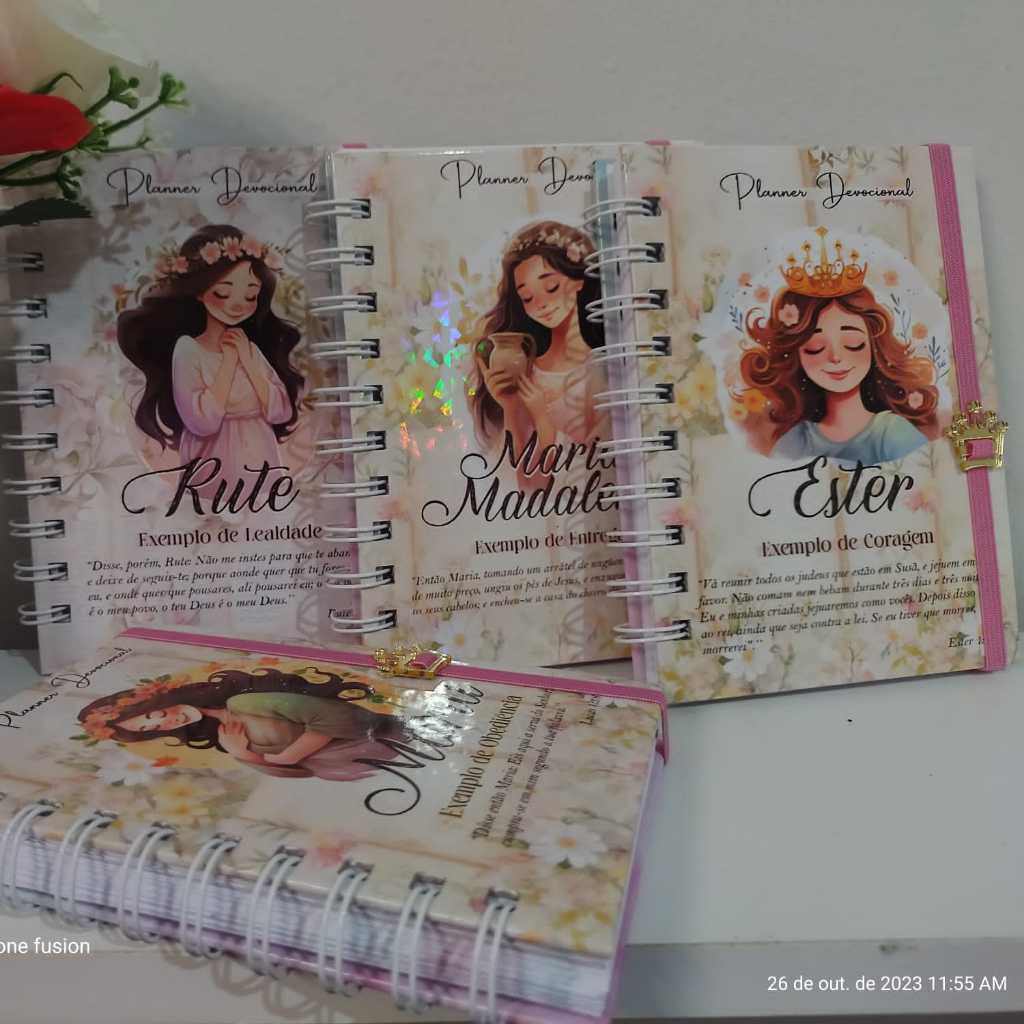 Caderno devocional - mini devocional diário - devocional tamanho A6 - mini devocional de bolsa ...