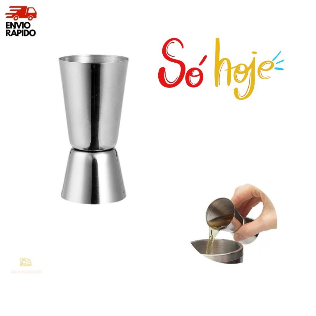 Dosador / medidor De Bebidas 30/60ml Em Aço/Inox, dosador de shots ...