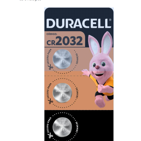 Duracell Bateria De Lítio 2032 Duracell Cartela Com 3 Unidades | Shopee ...