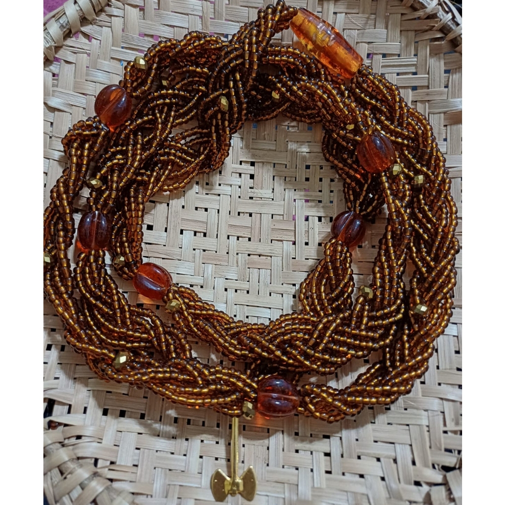 Brajá 7 fios De Xangô Trançado com Cristal e Murano Umbanda Candomble ...