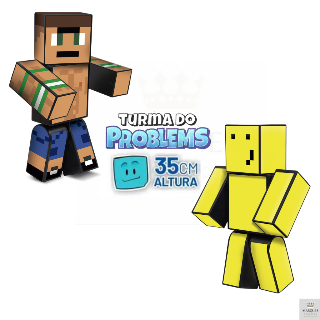 Kit Boneco Brucutu + Propolis 35 cm Turma Do Problems Minecraft | Shopee Brasil