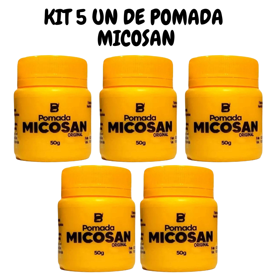 KIT 5 UNIDADES DE POMADA MICOSAN PARA CLAREAR A PELE, IRRITAÇÕES E ...