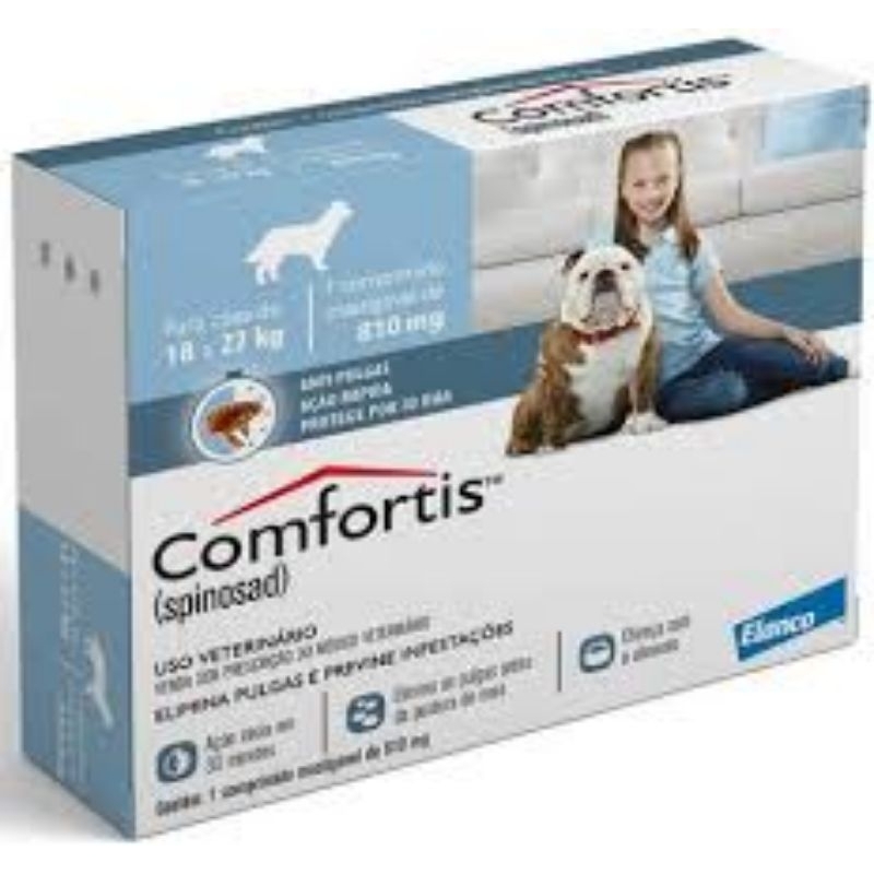 Comfortis Elanco 810 mg para Cães de 18kg a 27kg - 1 Comprimido | Shopee Brasil