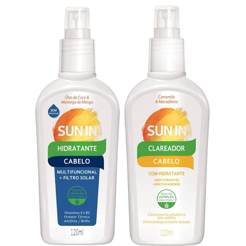 Sun in kit hidratante e clareador para cabelo phytocomplex ...