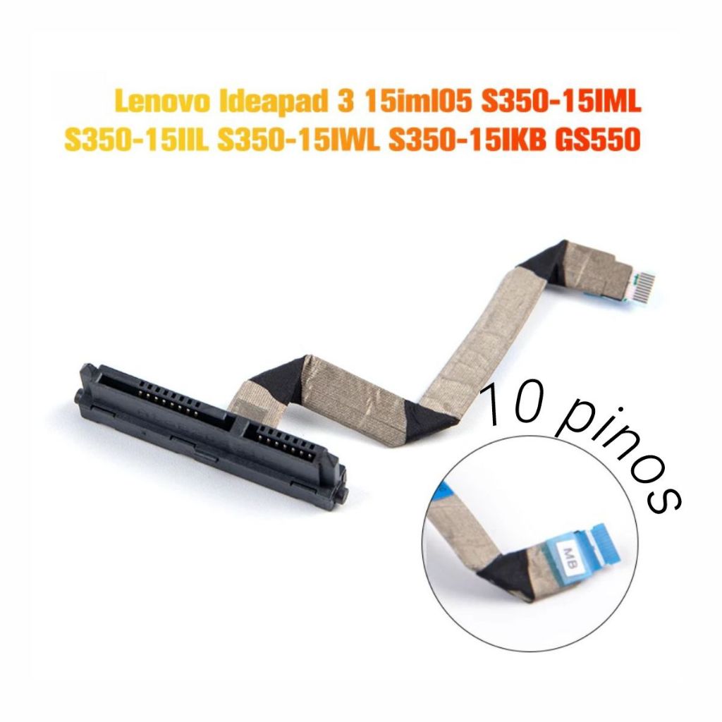 Cabo Flat Sata Conector HDD SSD Lenovo com parafuso e almofadas ...