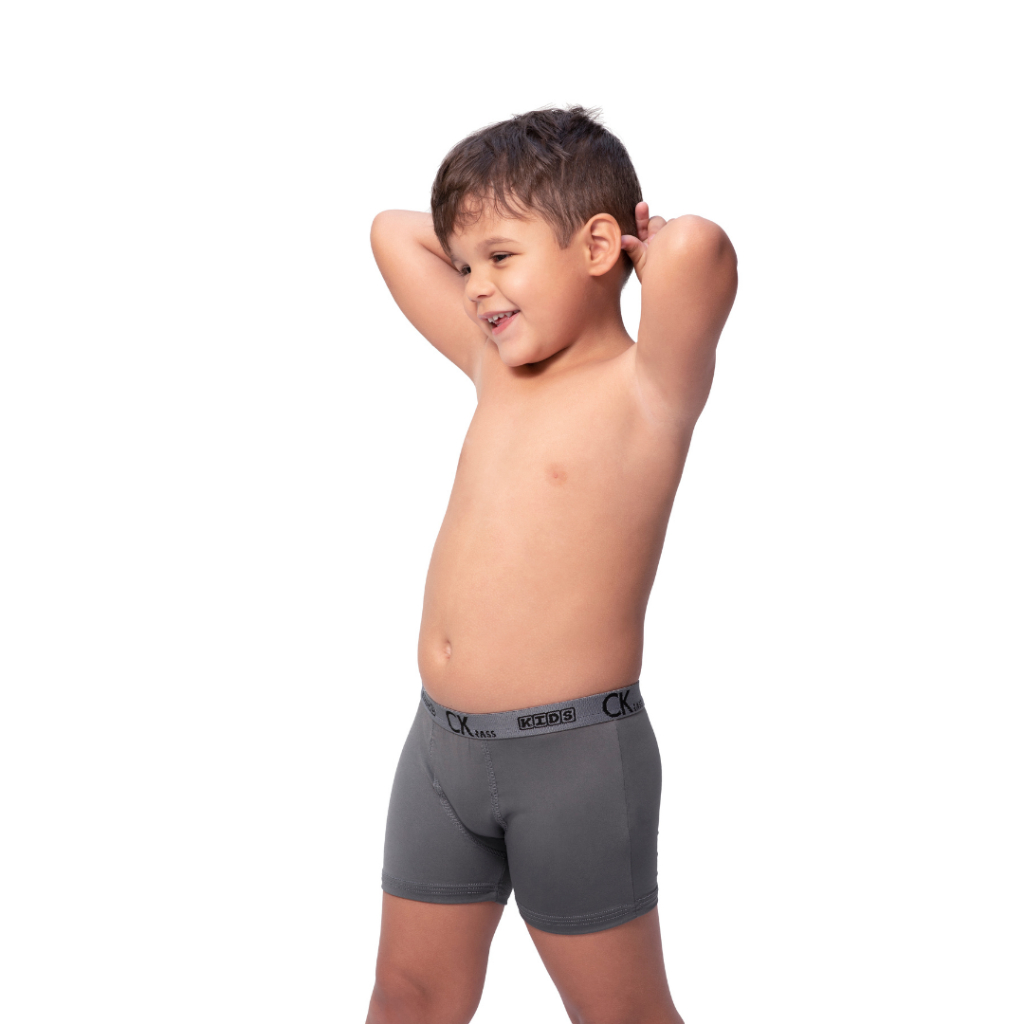 Kit 5 Cuecas Boxer Infantil Microfibra (Cores e Estampas Variadas ...