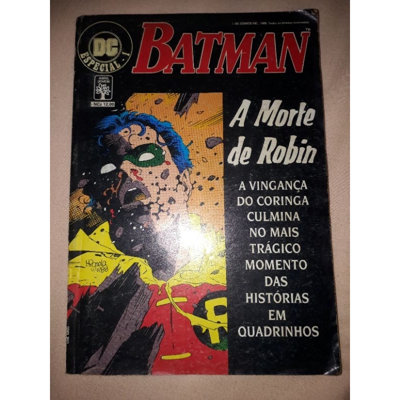 Quadrinho hq gibi morte Robin volume único abril editora | Shopee Brasil