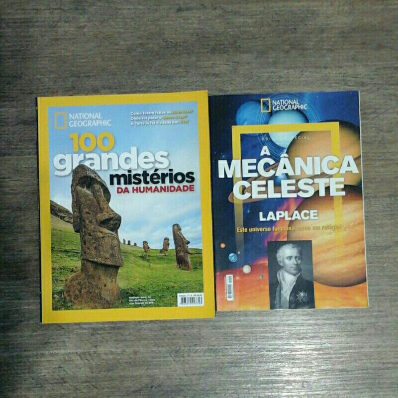 Revistas 100 Grandes Mistérios da Humanidade e A Mecânica Celeste (Laplace) | Shopee Brasil