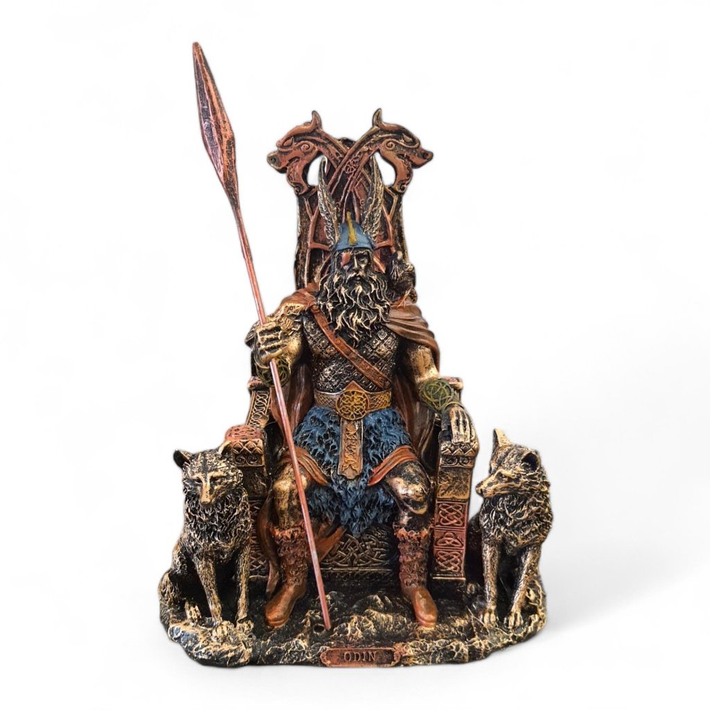 Estatua Estatueta Deus Odin Nordico Celta Vikings 20cm | Shopee Brasil