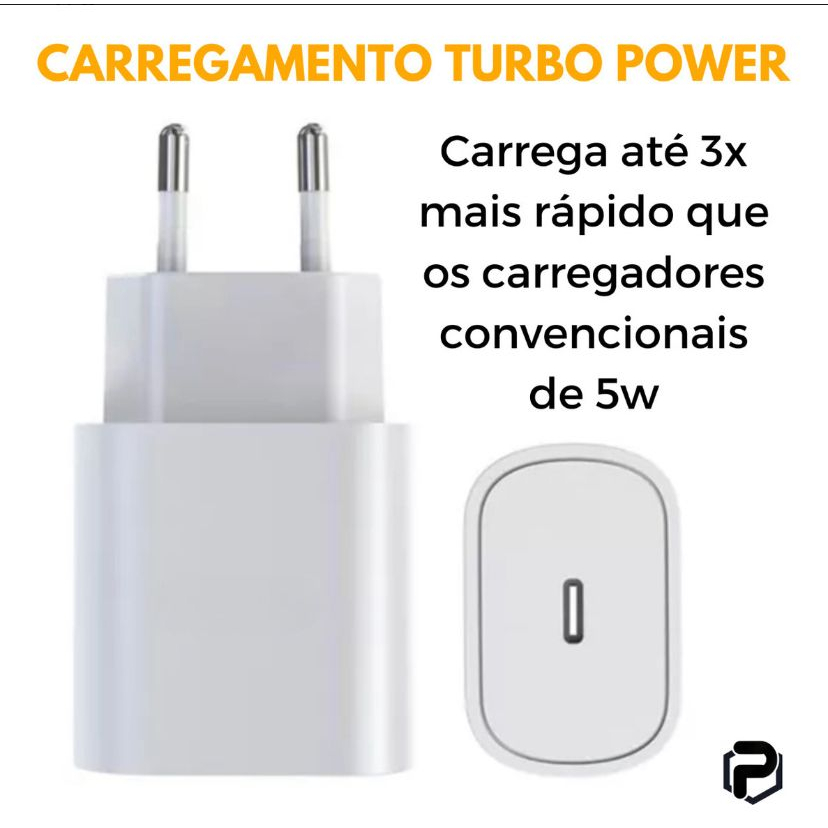 Fonte Turbo 20w Para iPhone | Shopee Brasil