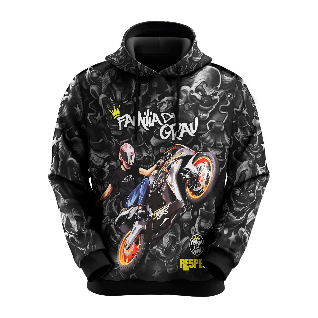 Blusa De Moletom Família Do Grau Moto 244 Escolha Cor | Shopee Brasil