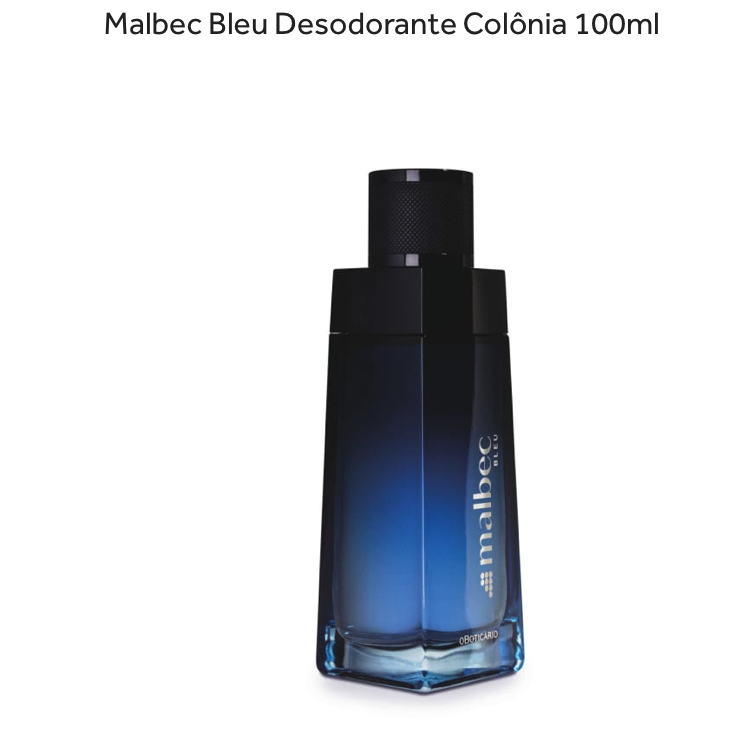 Malbec Bleu Desodorante Colônia 100ml Masculino de O Boticário Novo na Caixa Lacrada | Shopee Brasil