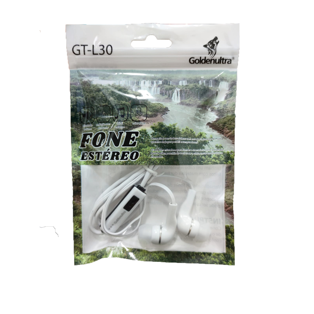Fone de Ouvido Estéreo GT-L30 com Microfone - Som de Alta Fidelidade e ...