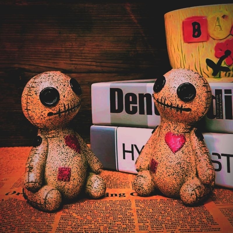 Cute Boneco Voodoo Vodu Artesanal Fofo Amuleto Feitiço Magia | Shopee ...