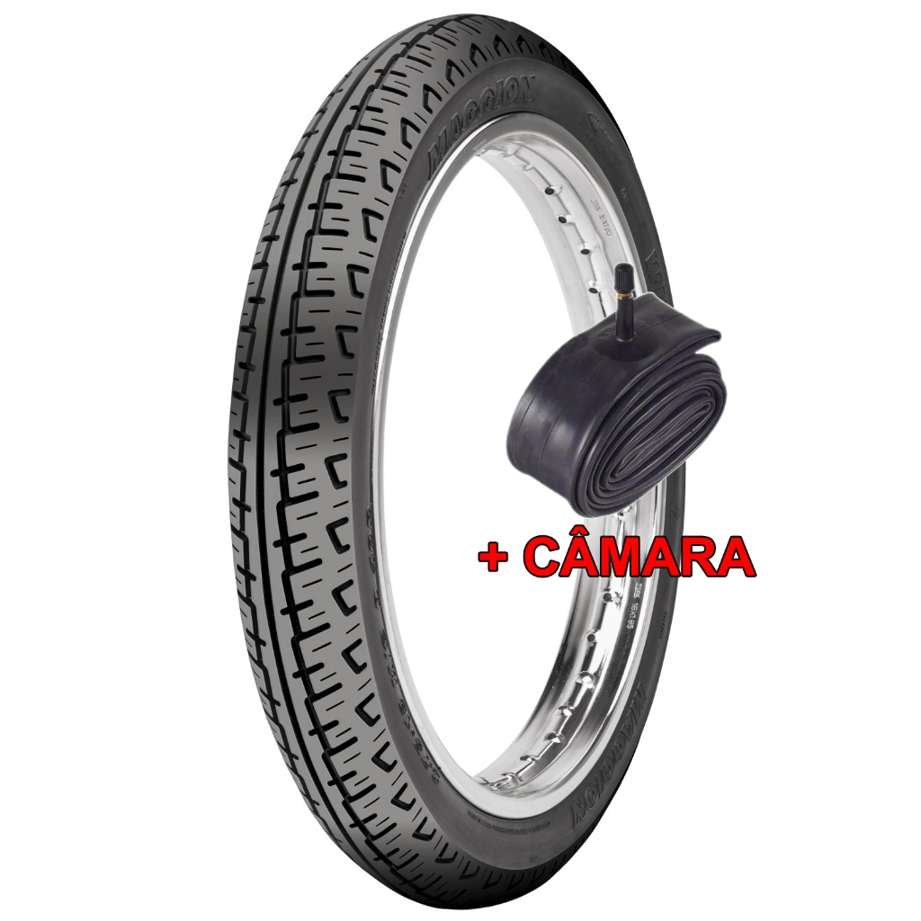 Pneu Dianteiro 275-18 Honda Cg Fan Titan Ybr Cargo Intruder + Câmara de Ar Mg18 | Shopee Brasil
