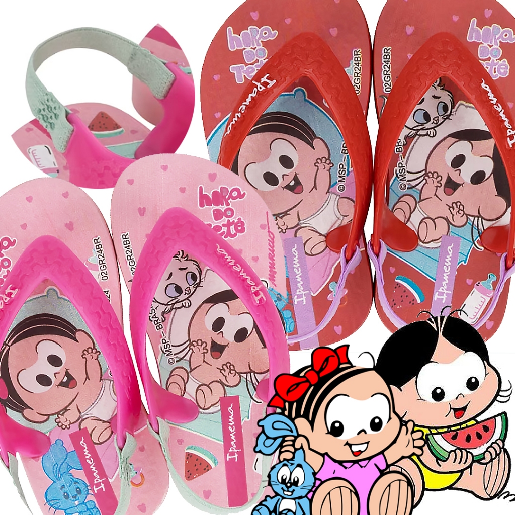 Chinelo Menina Turma da Mônica Magali Baby Ipanema Kids 26791 | Shopee ...