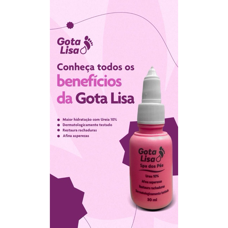 Gota Lisa para os Pés Contra Rachaduras | Shopee Brasil