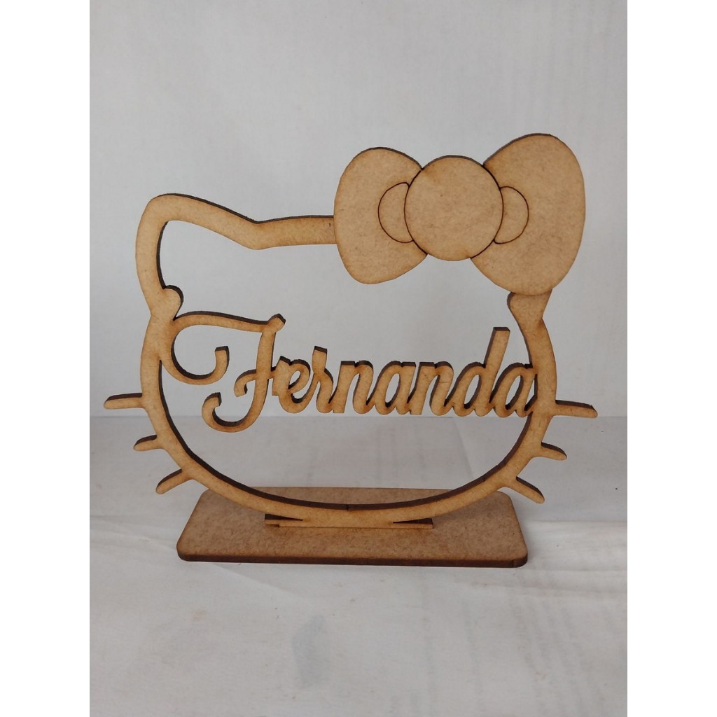 15 Enfeites de mesa - HELLO KITTY - MDF cru - Lembrancinha | Shopee Brasil