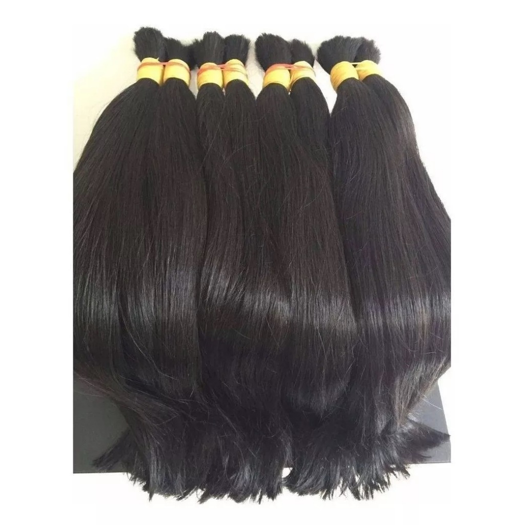Cabelo Humano Liso Natural Brasileiro 80cm - 100 Gramas | Shopee Brasil