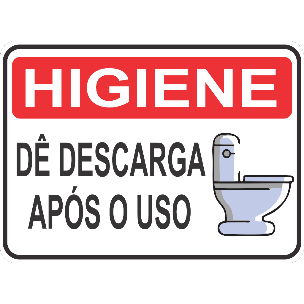 ADESIVO PLACA AVISO SINALIZAÇÃO ATENÇÃO DE A DESCARGA APOS O USO 15X21 ...