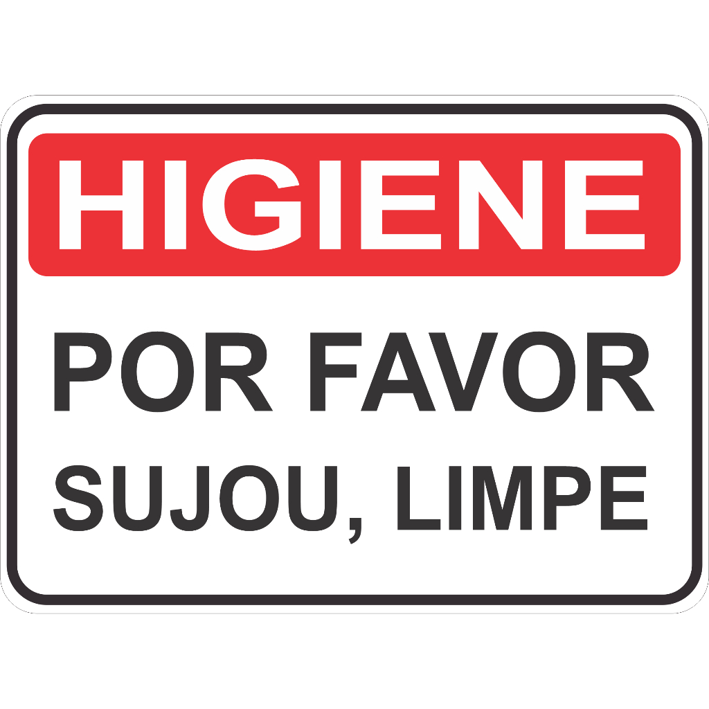 ADESIVO PLACA AVISO SINALIZAÇÃO ATENÇÃO SUJOU LIMPE 15X21 CM OU 21X30CM ...