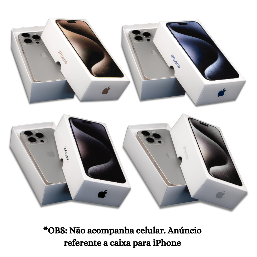 Kit 10 unidades Caixa para Celular PLUS Genérica, para iPhone Vários ...