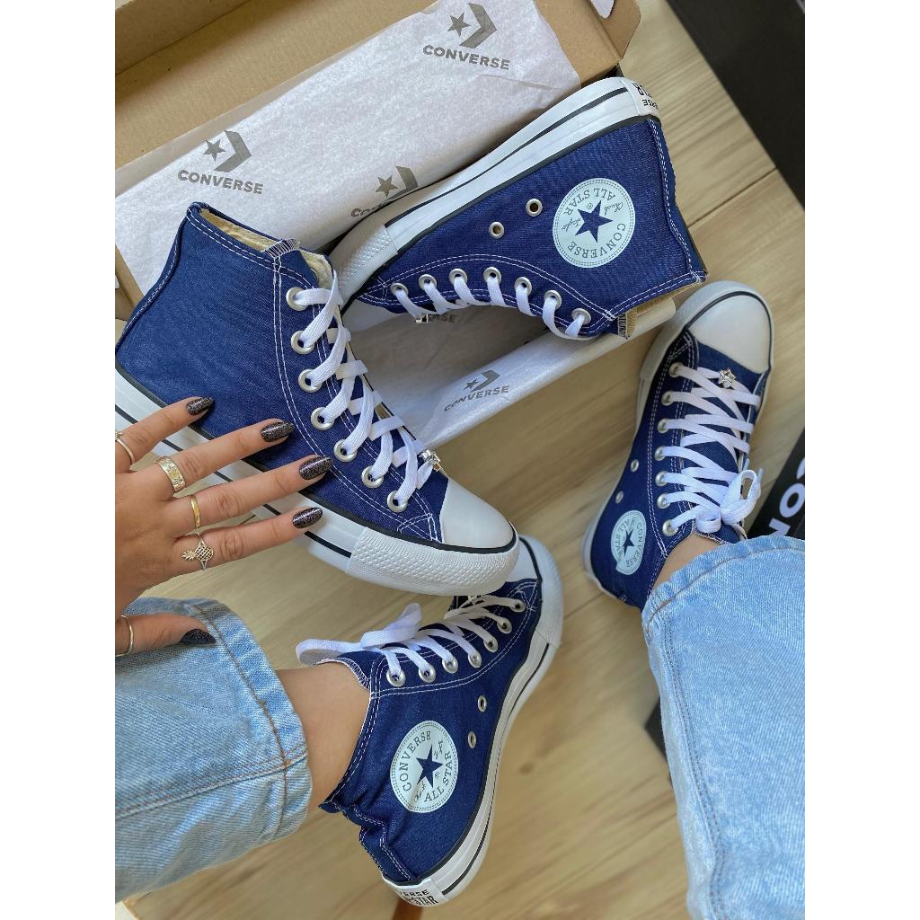 TENIS ALL STAR JEANS CANO | Shopee Brasil