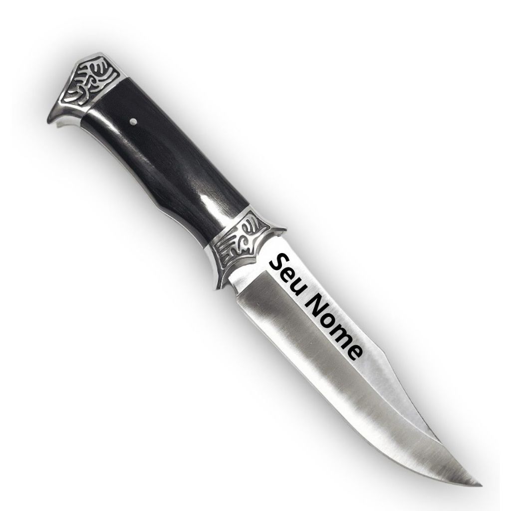 Faca Churrasco Personalizada Gravada Nome Afiada Com Bainha | Shopee Brasil