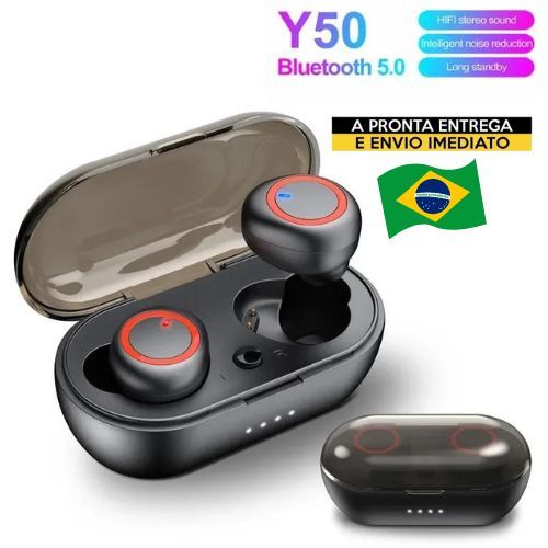 Y50 TWS Fone De Ouvido Bluetooth, Fones De Ouvido Sem Fio, Esporte ...