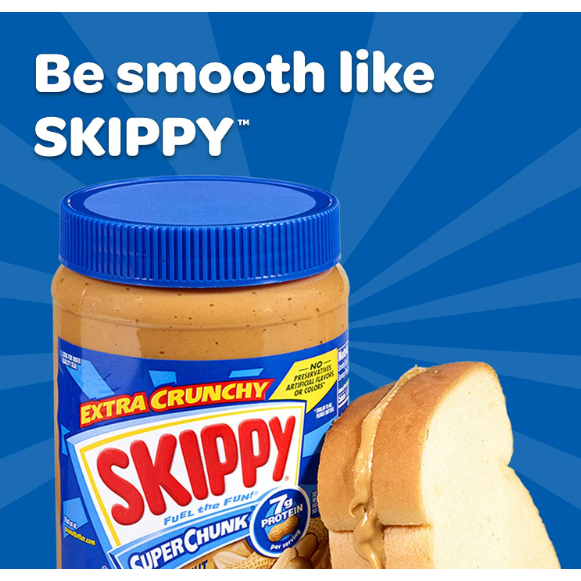 Manteiga Amendoim Skippy Crunchy 1.360 Kg - Importada Usa | Shopee Brasil