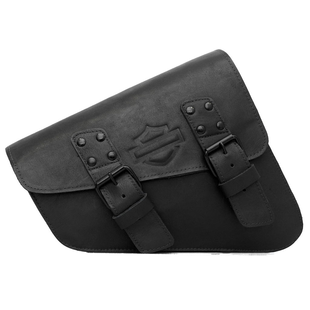 Alforge Bolsa Lateral Moto Custon Harley Davidson 883R Couro Legitimo ...