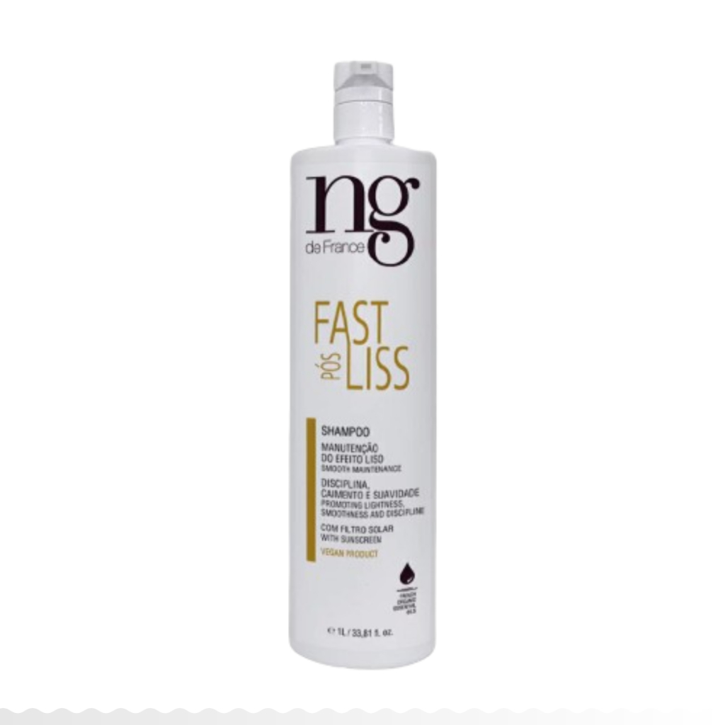 Shampoo Pós Química Alisamento Fast Liss NG de France 1000ml Tira o ...